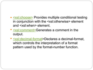 Xslt elements | PPT