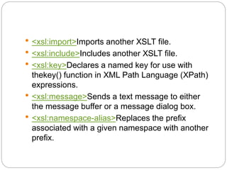 Xslt elements | PPT