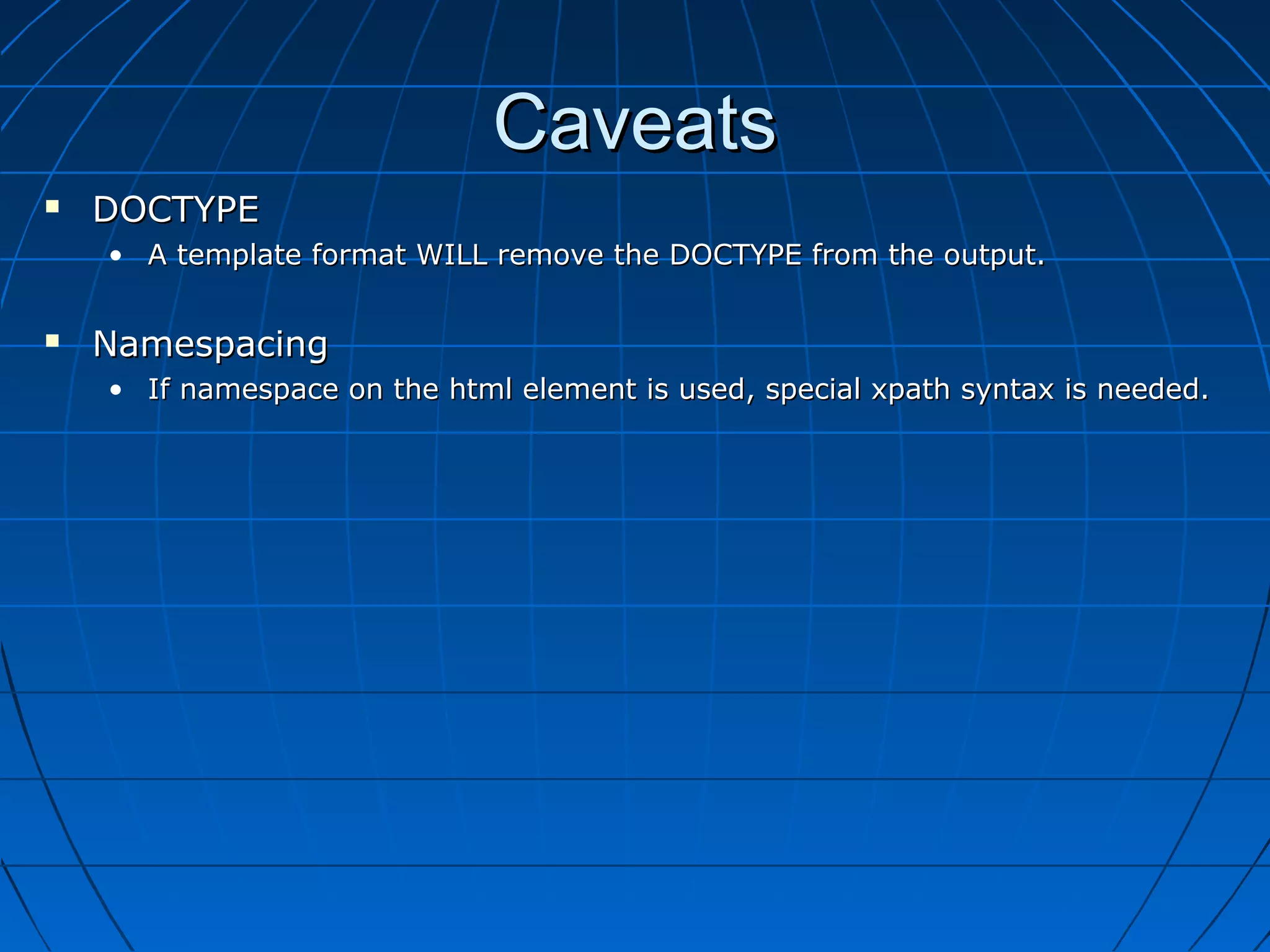 XSLT Formats in Website Templates in Cascade Server CMS by Jay Mercer | PPT