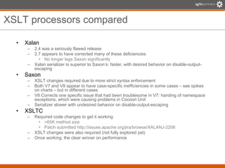 Comparative Performance of XSLT Processors in Apache Cocoon | PPT