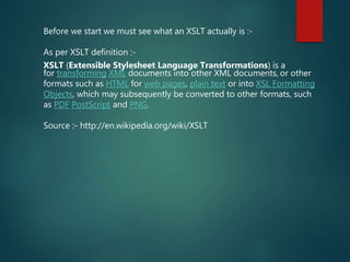 Xslt with mule | PPTX
