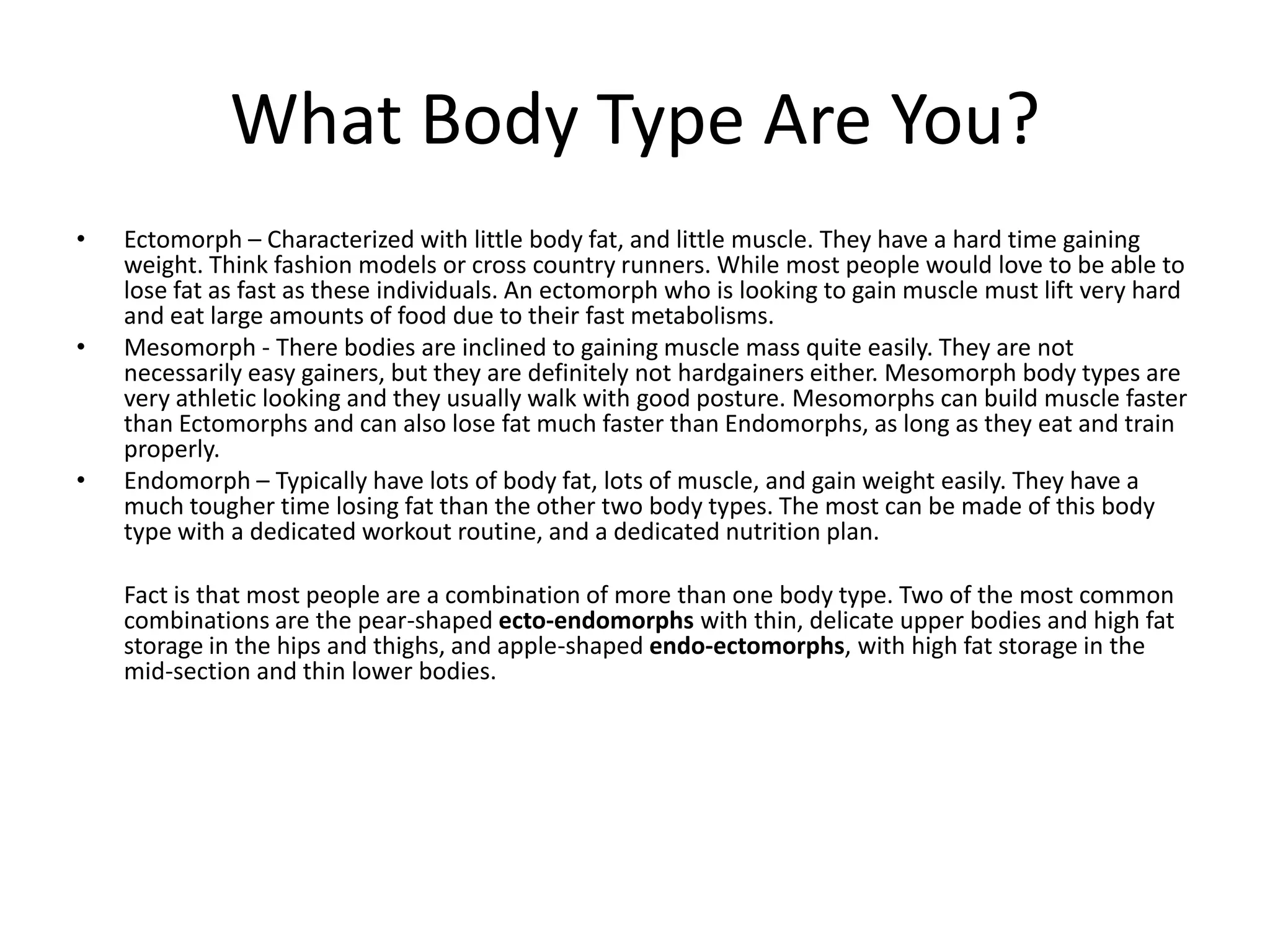 Male Female Body Comparison | PPTX