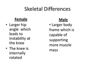 Male Female Body Comparison | PPTX