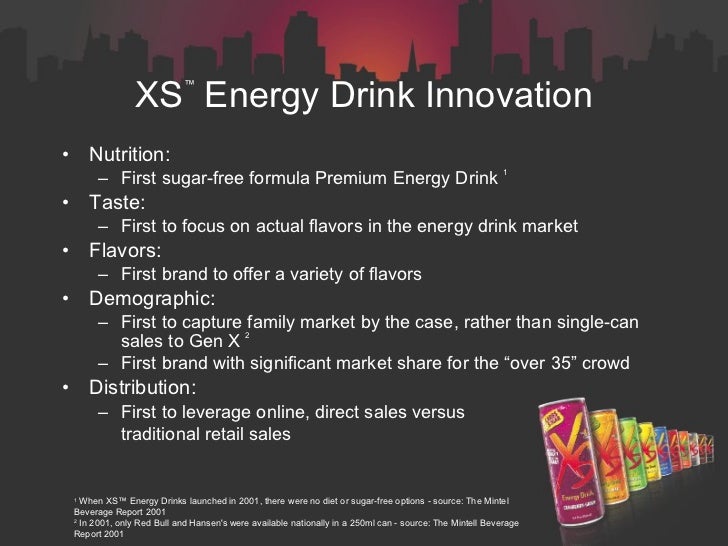 Xs Energy Drink Comparison Chart