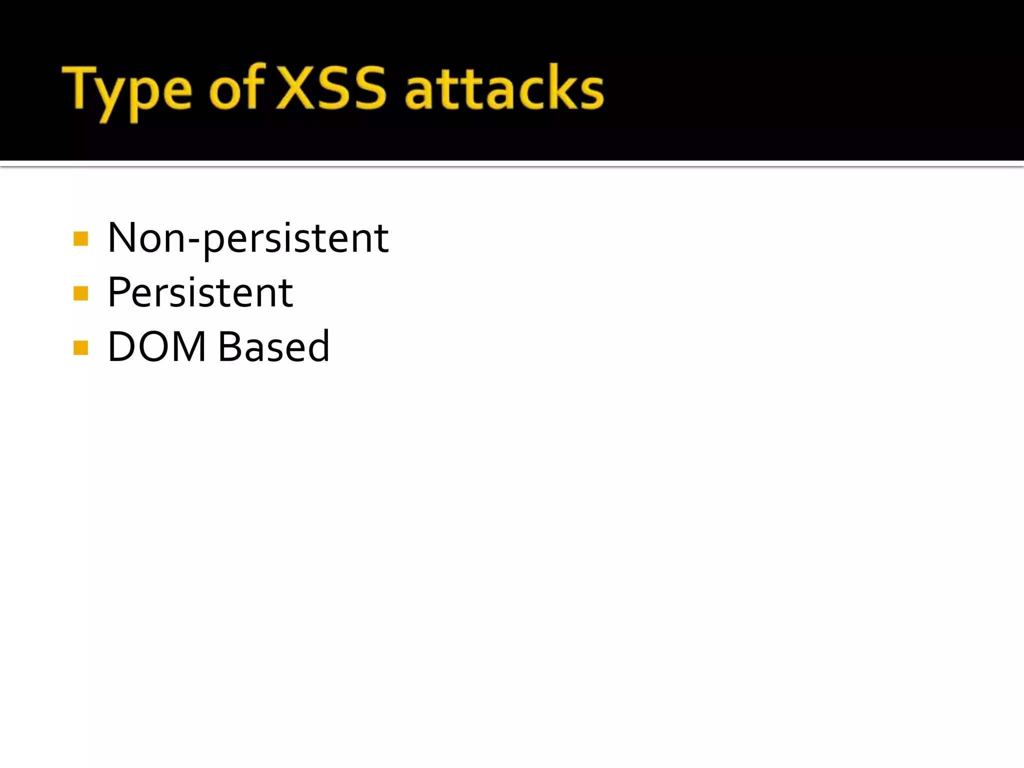 Cross Site Scripting Xss Pptx Web Development Internet