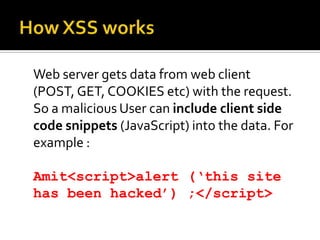Cross Site Scripting ( XSS) | PPTX