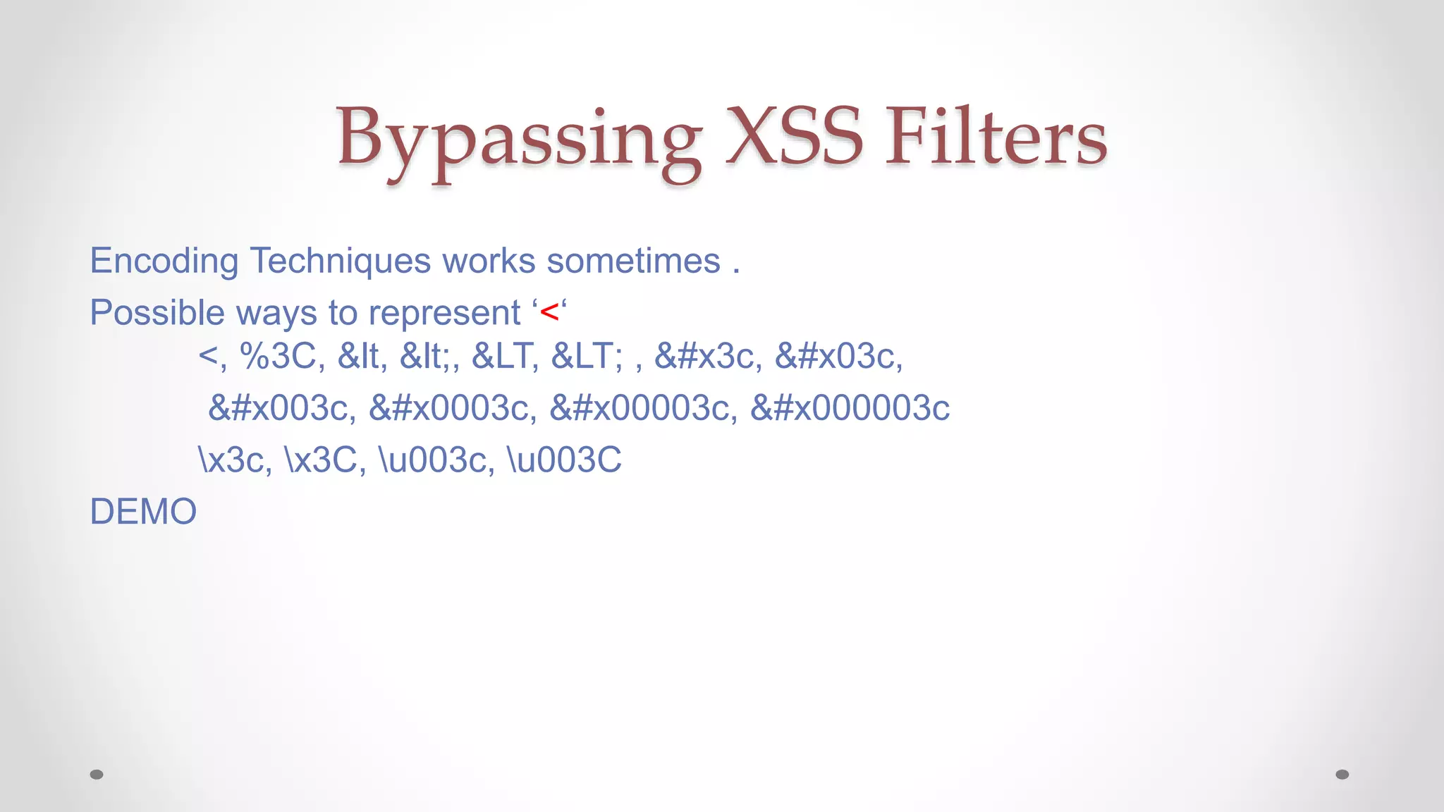 Identifying XSS Vulnerabilities | PPTX