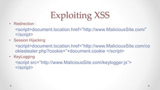 Identifying XSS Vulnerabilities | PPTX