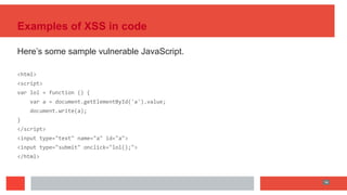 Cross Site Scripting: Prevention and Detection(XSS) | PPTX