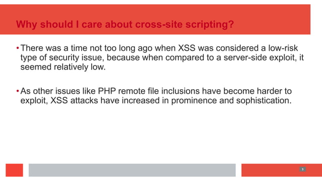 Cross Site Scripting: Prevention and Detection(XSS) | PPTX | Web Development | Internet