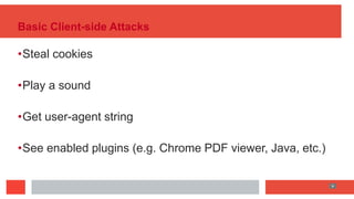 Cross Site Scripting: Prevention and Detection(XSS) | PPTX