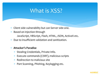 XSS- an application security vulnerability | PPTX
