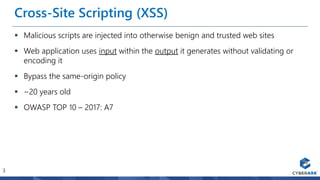 XSS: From alert(1) to crypto mining malware | PPT