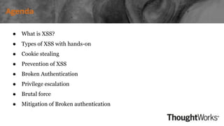 XSS and Broken authentication | PPT