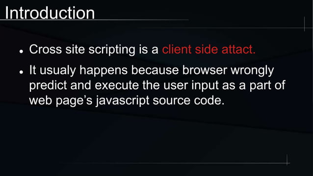 Cross site scripting | PPT
