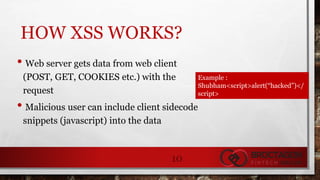XSS (Cross Site Scripting) | PPTX