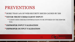 XSS (Cross Site Scripting) | PPTX