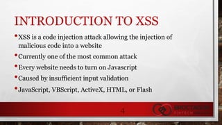 XSS (Cross Site Scripting) | PPTX