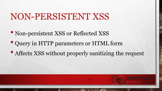 XSS (Cross Site Scripting) | PPTX
