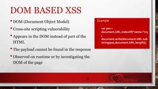 XSS (Cross Site Scripting) | PPTX
