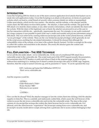 Xss Explained | PDF