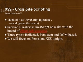 XSS Lightning talk | PDF