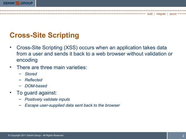 OWASP ESAPI and Microsoft Web Libraries in Cross-Site Scripting | PPT