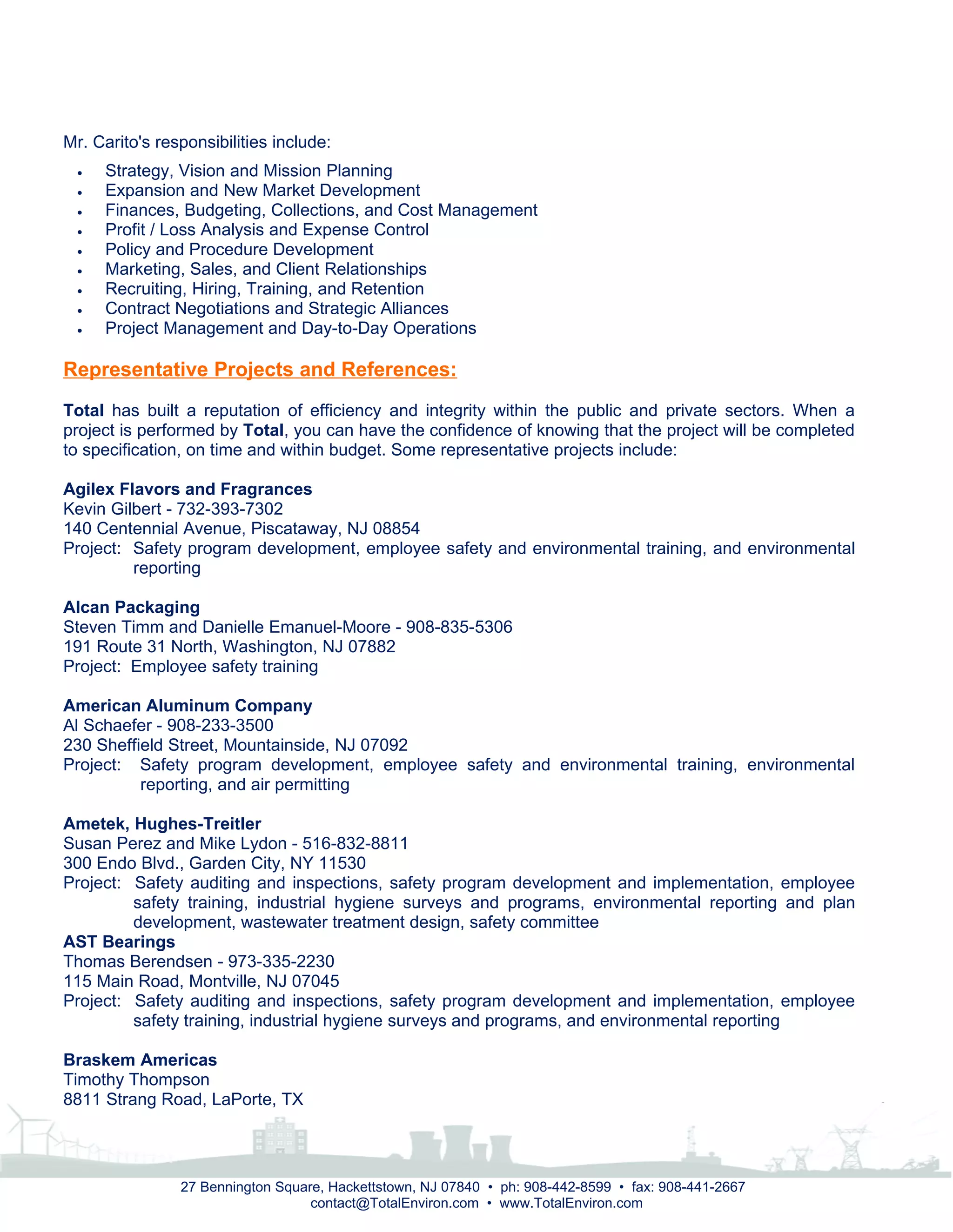 Statement Of Qualifications | DOC