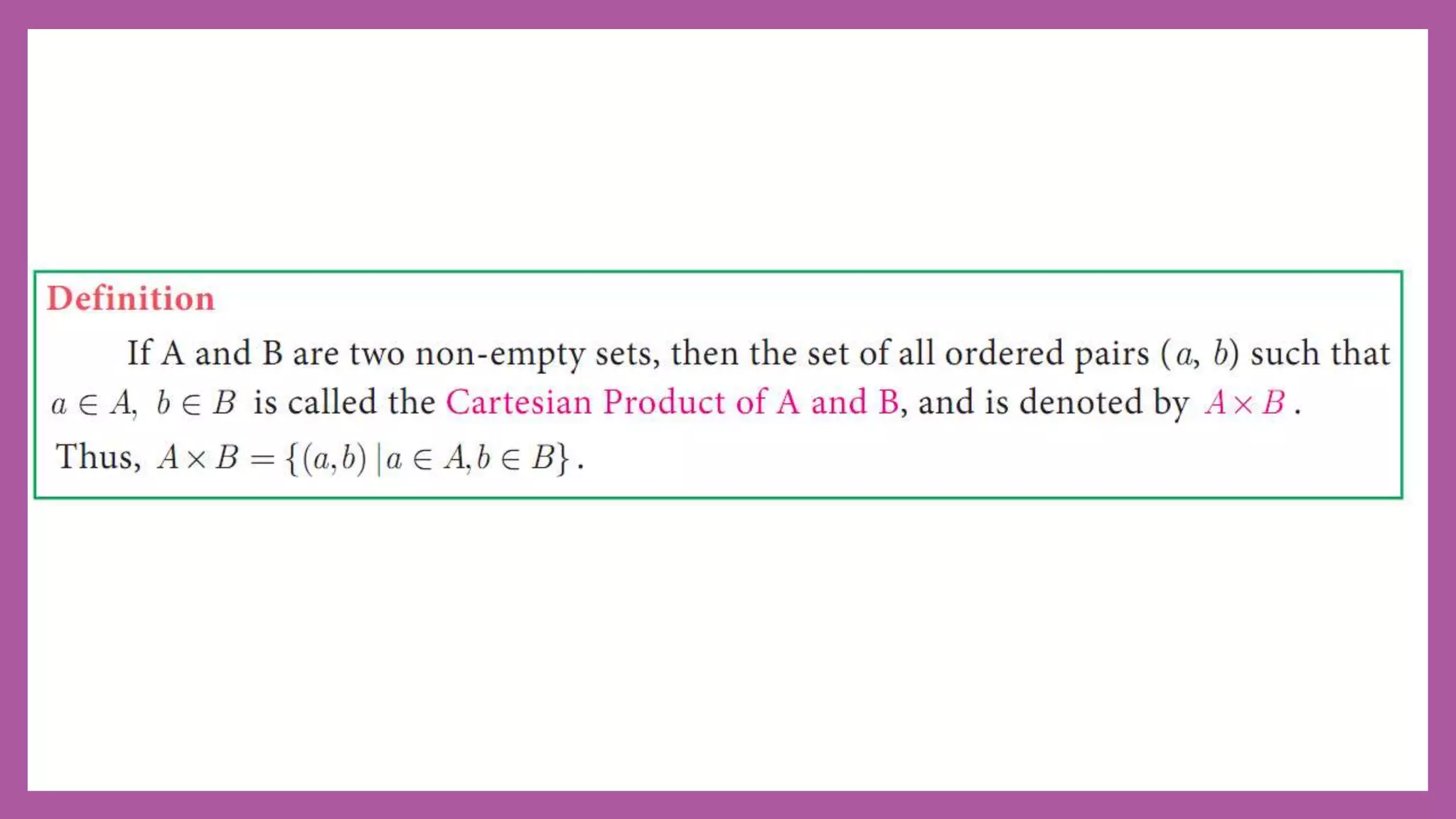 X std maths - Relations and functions (ex 1.1) | PPT