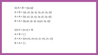 X std maths - Relations and functions (ex 1.1) | PPT