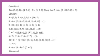 X std maths - Relations and functions (ex 1.1) | PPT