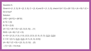 X std maths - Relations and functions (ex 1.1) | PPT