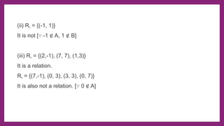 X std mathematics - Relations and functions (Ex 1.2) | PPT