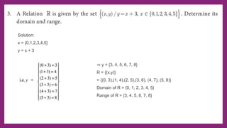 X std mathematics - Relations and functions (Ex 1.2) | PPT