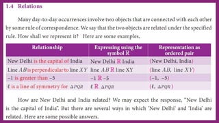 X std mathematics - Relations and functions (Ex 1.2) | PPT