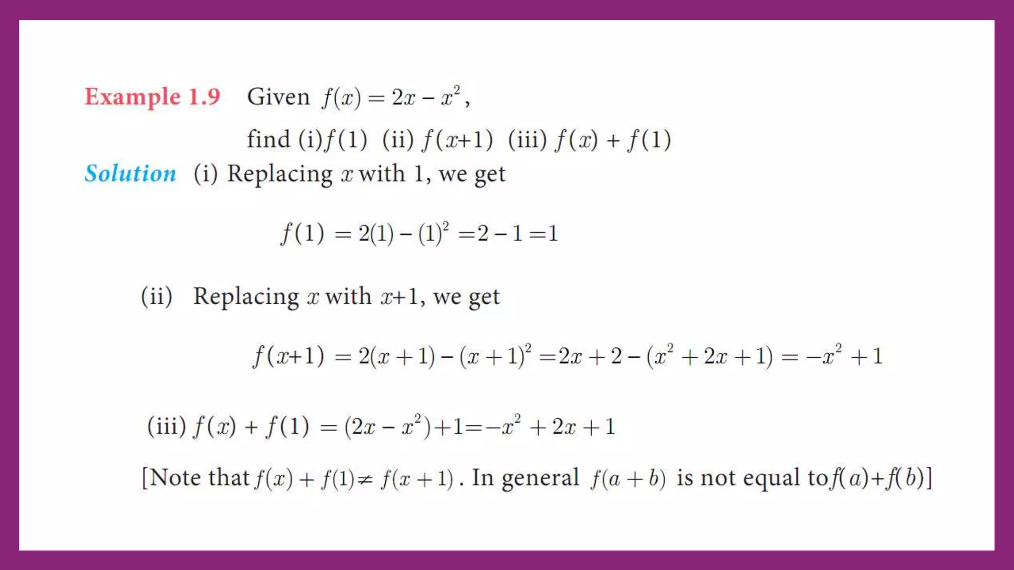 X std maths - Relations and functions (ex 1.3) | PPT