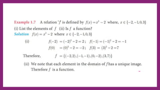 X std maths - Relations and functions (ex 1.3) | PPT