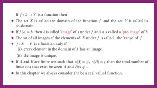 X std maths - Relations and functions (ex 1.3) | PPT
