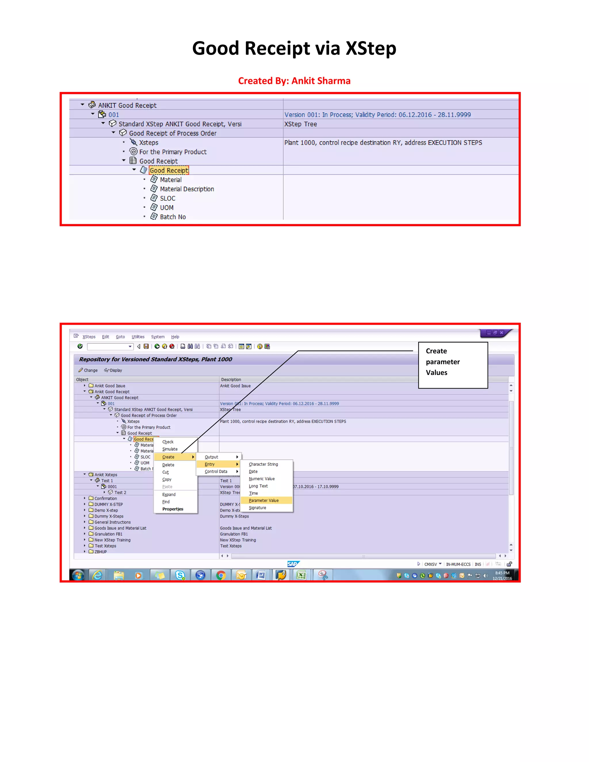 Good Receipt via XStep - Process Management | PDF