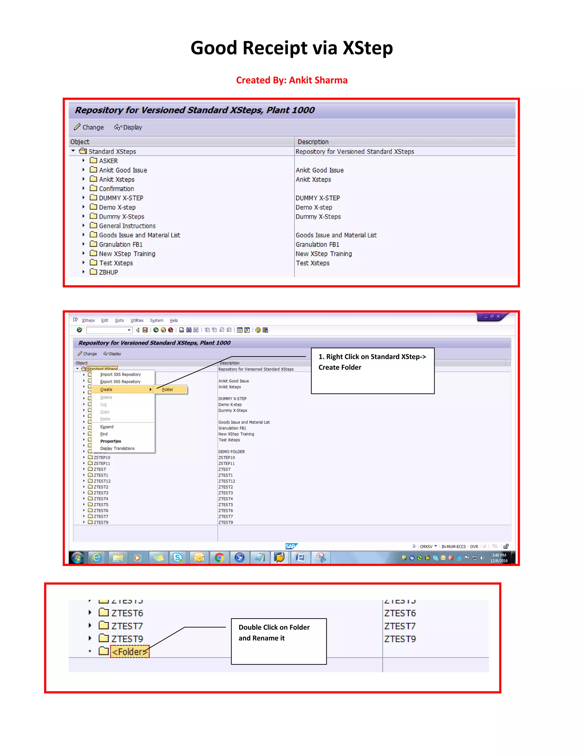 Good Receipt via XStep - Process Management | PDF