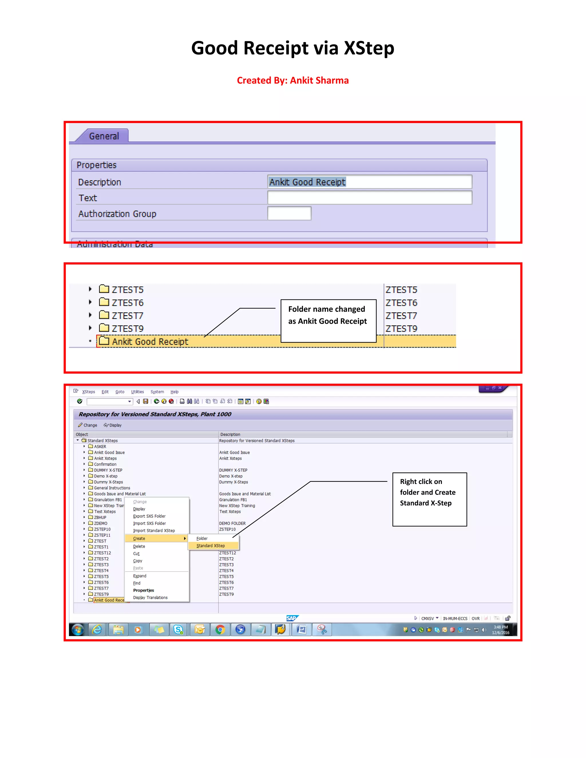 Good Receipt via XStep - Process Management | PDF