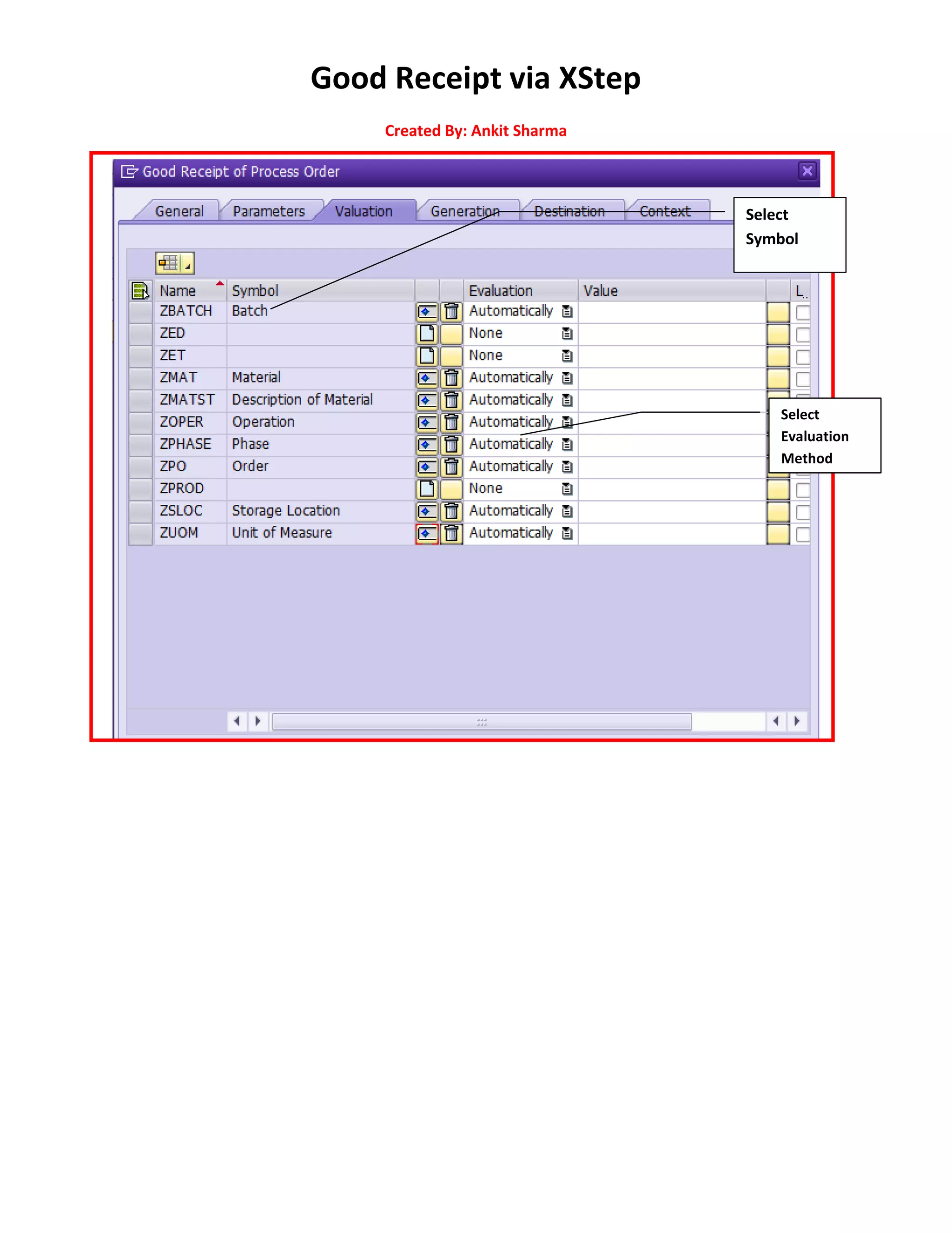 Good Receipt via XStep - Process Management | PDF