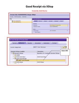 Good Receipt via XStep - Process Management | PDF