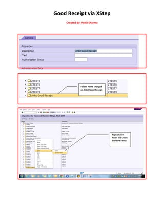 Good Receipt via XStep - Process Management | PDF