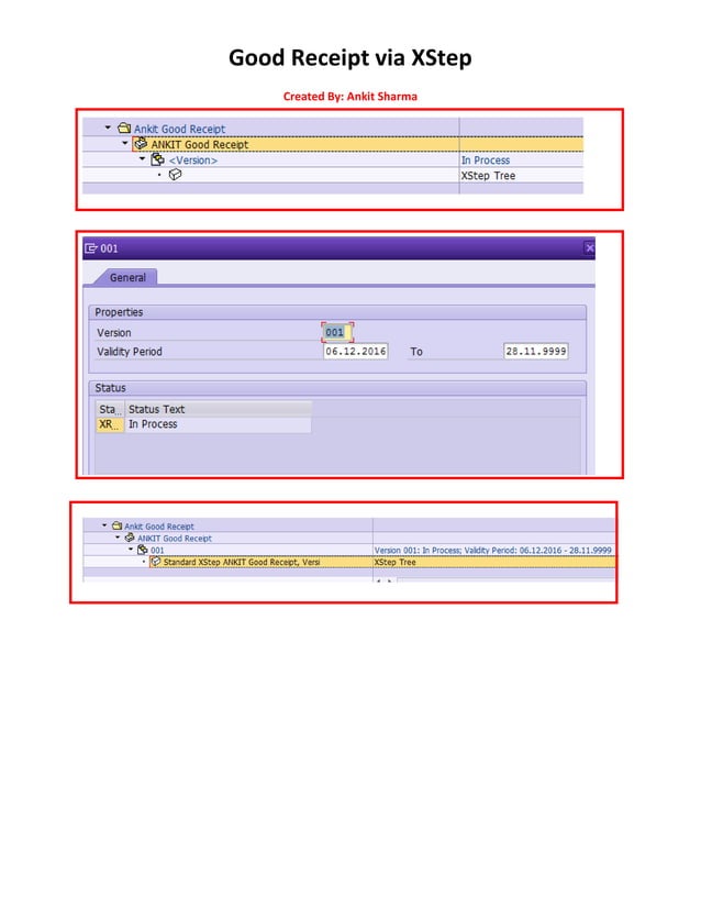 Good Receipt via XStep - Process Management | PDF