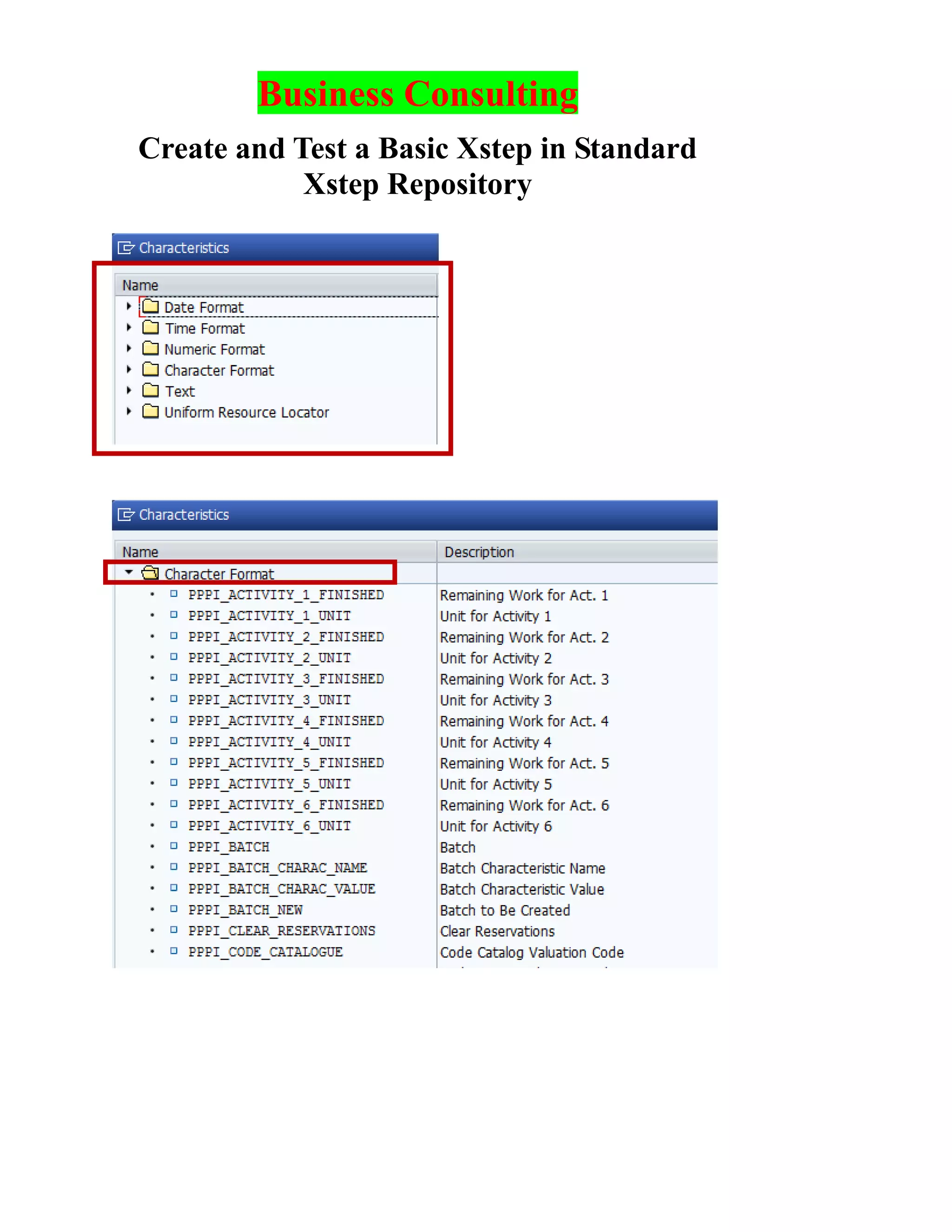 Create SAP Xstep - SAP PP-PI | PDF