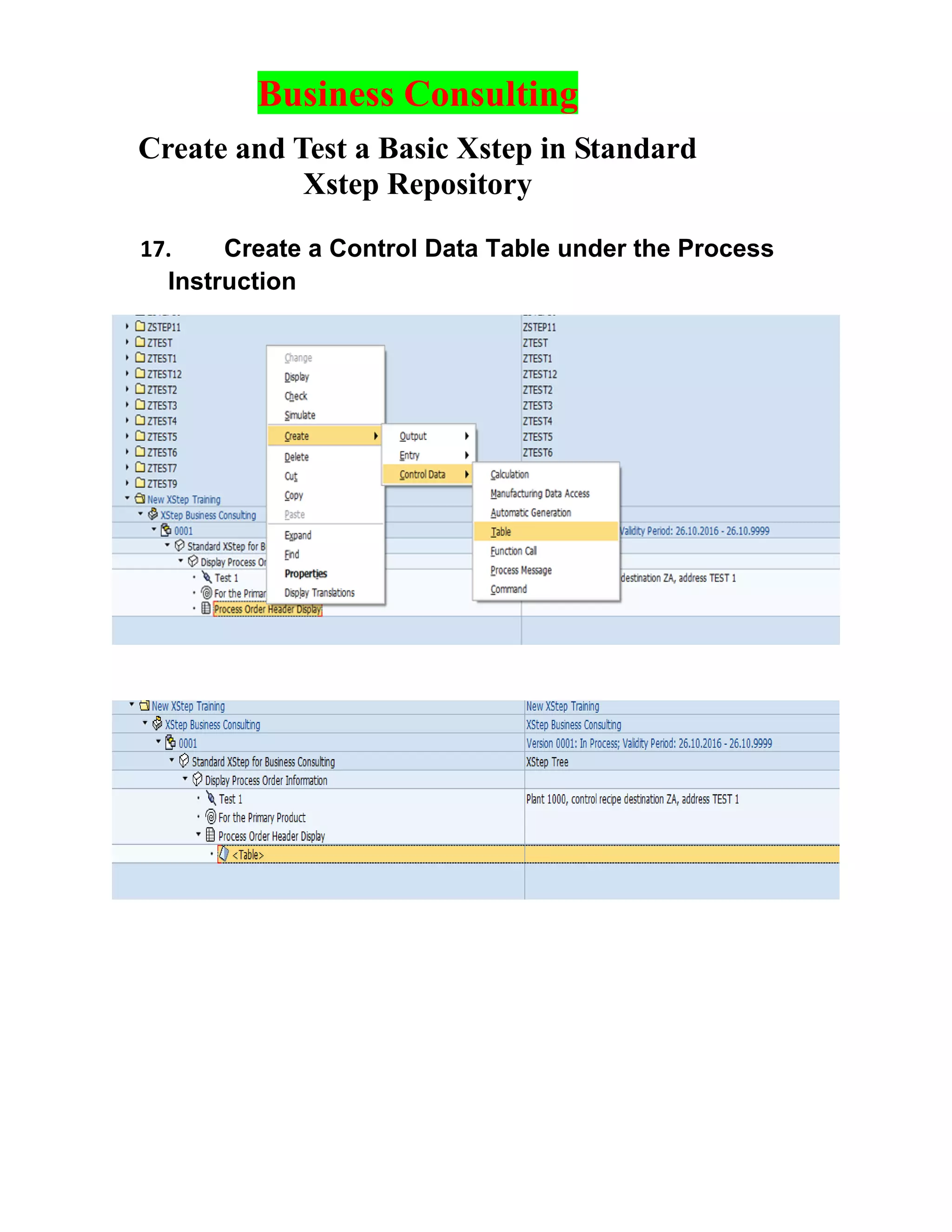 Create SAP Xstep - SAP PP-PI | PDF