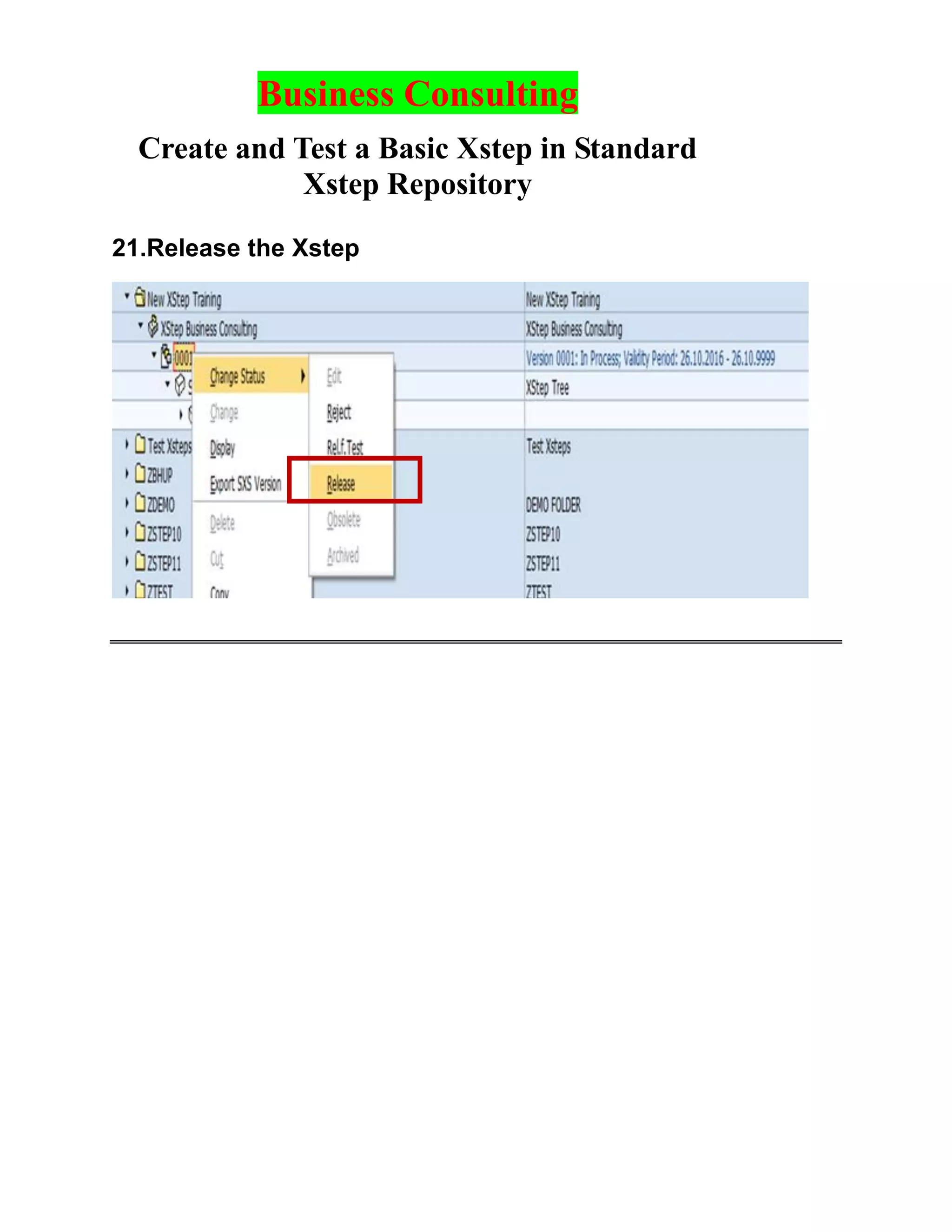 Create SAP Xstep - SAP PP-PI | PDF