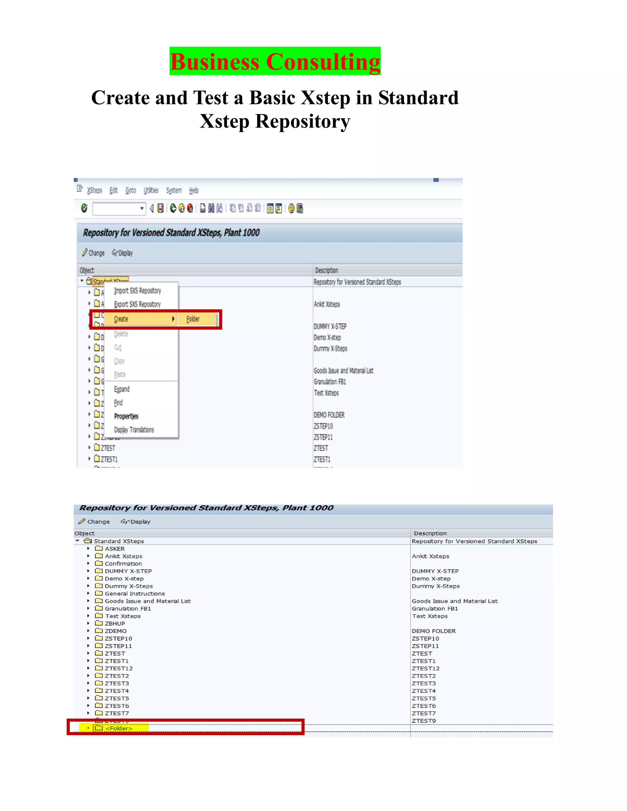 Create SAP Xstep - SAP PP-PI | PDF