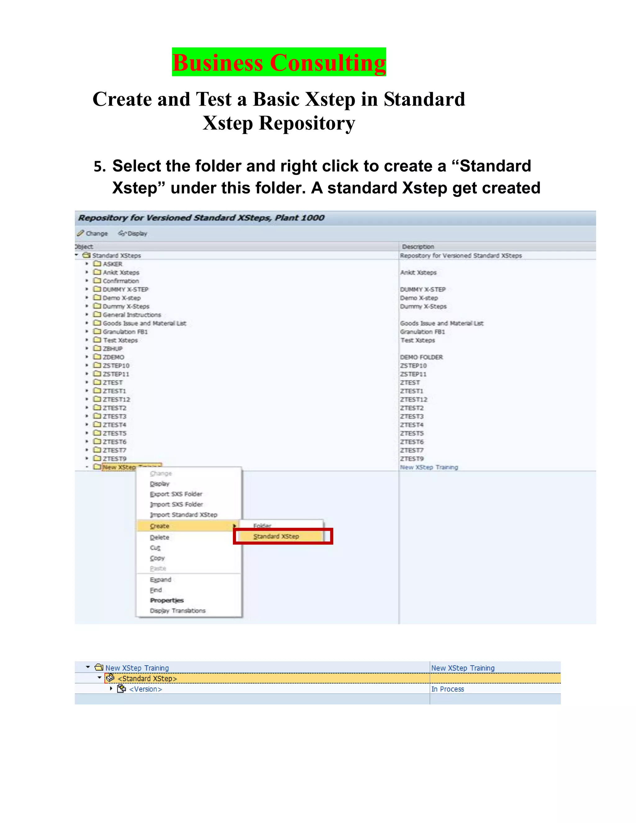 Create SAP Xstep - SAP PP-PI | PDF
